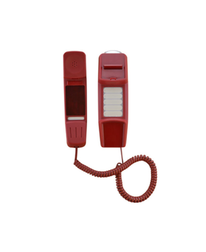 Buy Interquartz IQ50RN Dial-less Slimline Analogue Phone Red | The ...