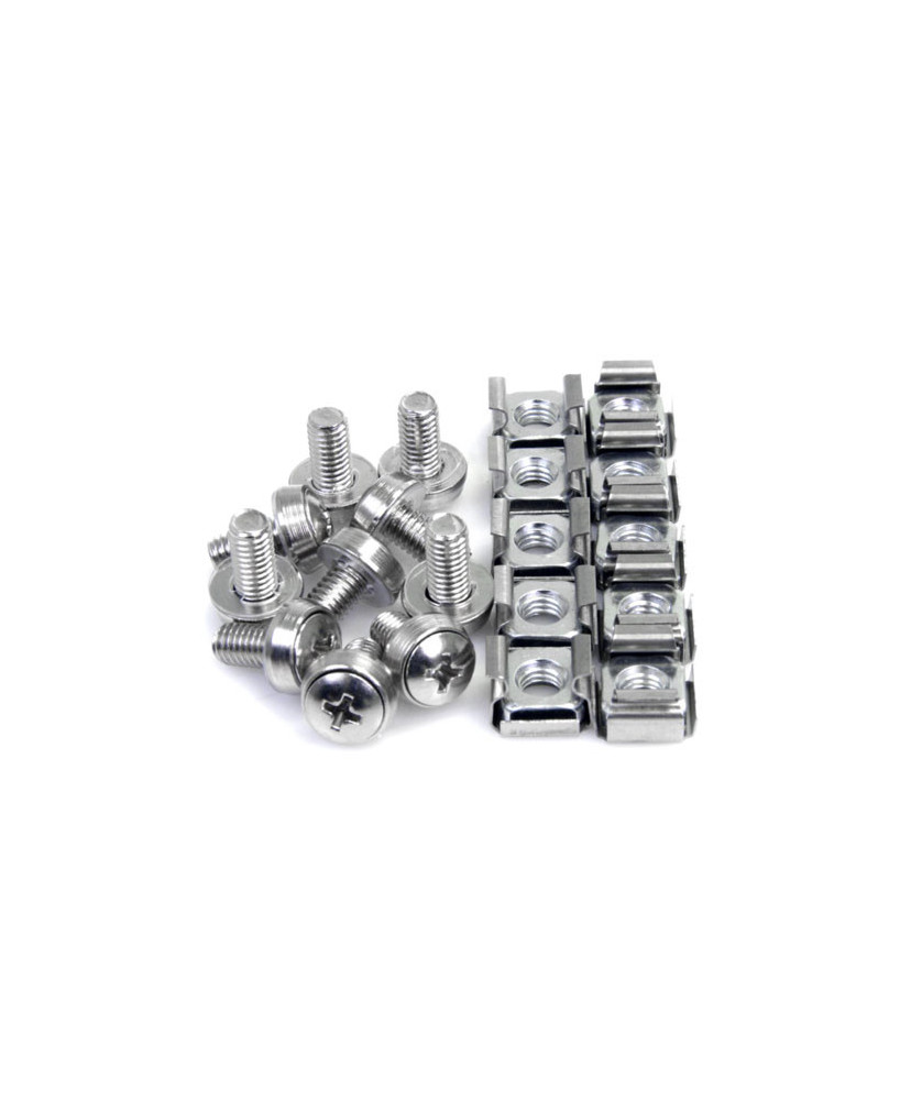 Buy StarTech 50x M6 Mounting Screws and Cage Nuts CABSCREWM6 for Server ...